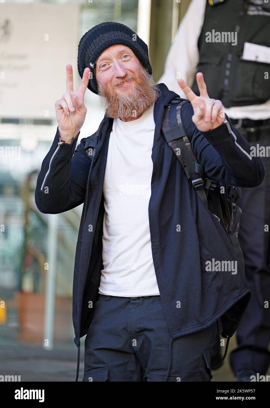 Animal Rebellion activist Steve Bone, 40, of Clacton-on-Sea, Essex ...