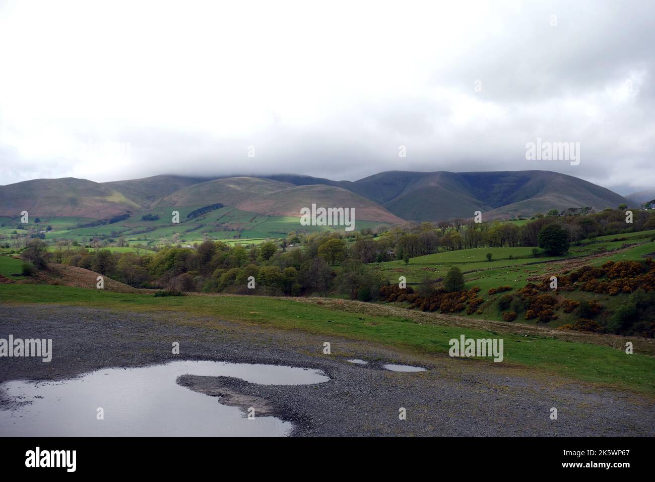 The Howgill Hills from the Car Park on the High Point of the A684 ...