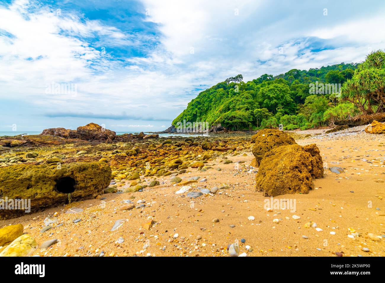 Beach at Mu Ko Lanta national park, Thailand. View of beautiful beach ...