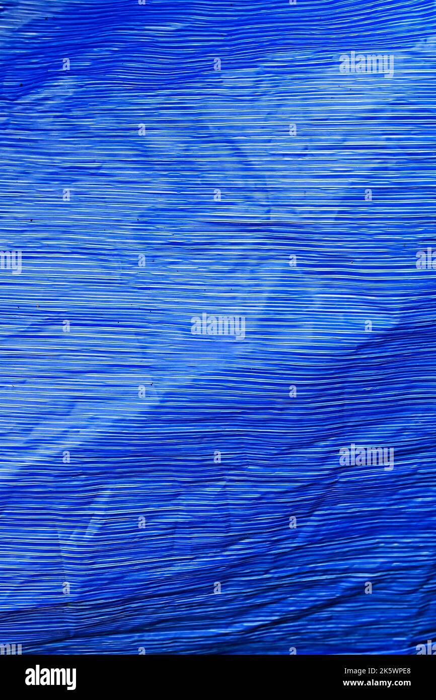Blue plastic surface with micro stripes Stock Photo - Alamy