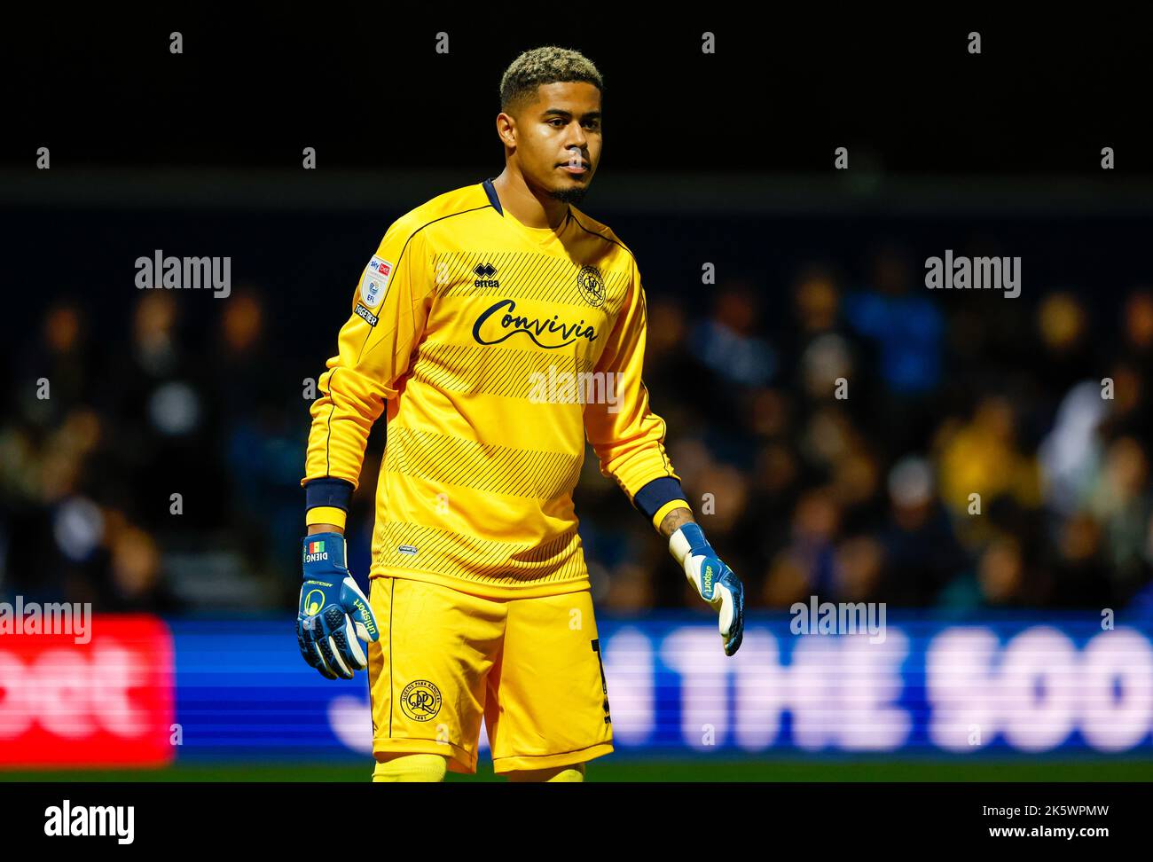 Queens Park Rangers goalkeeper Seny Dieng in action during the Sky Bet ...
