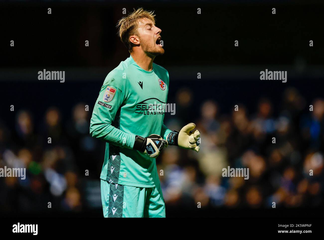 Reading goalkeeper Joe Lumley in action during the Sky Bet Championship ...