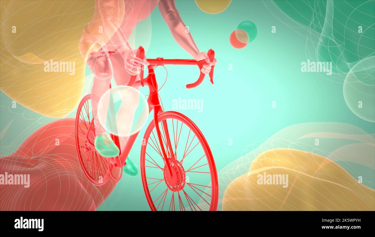 Abstract background of a cyclist design Stock Photo - Alamy