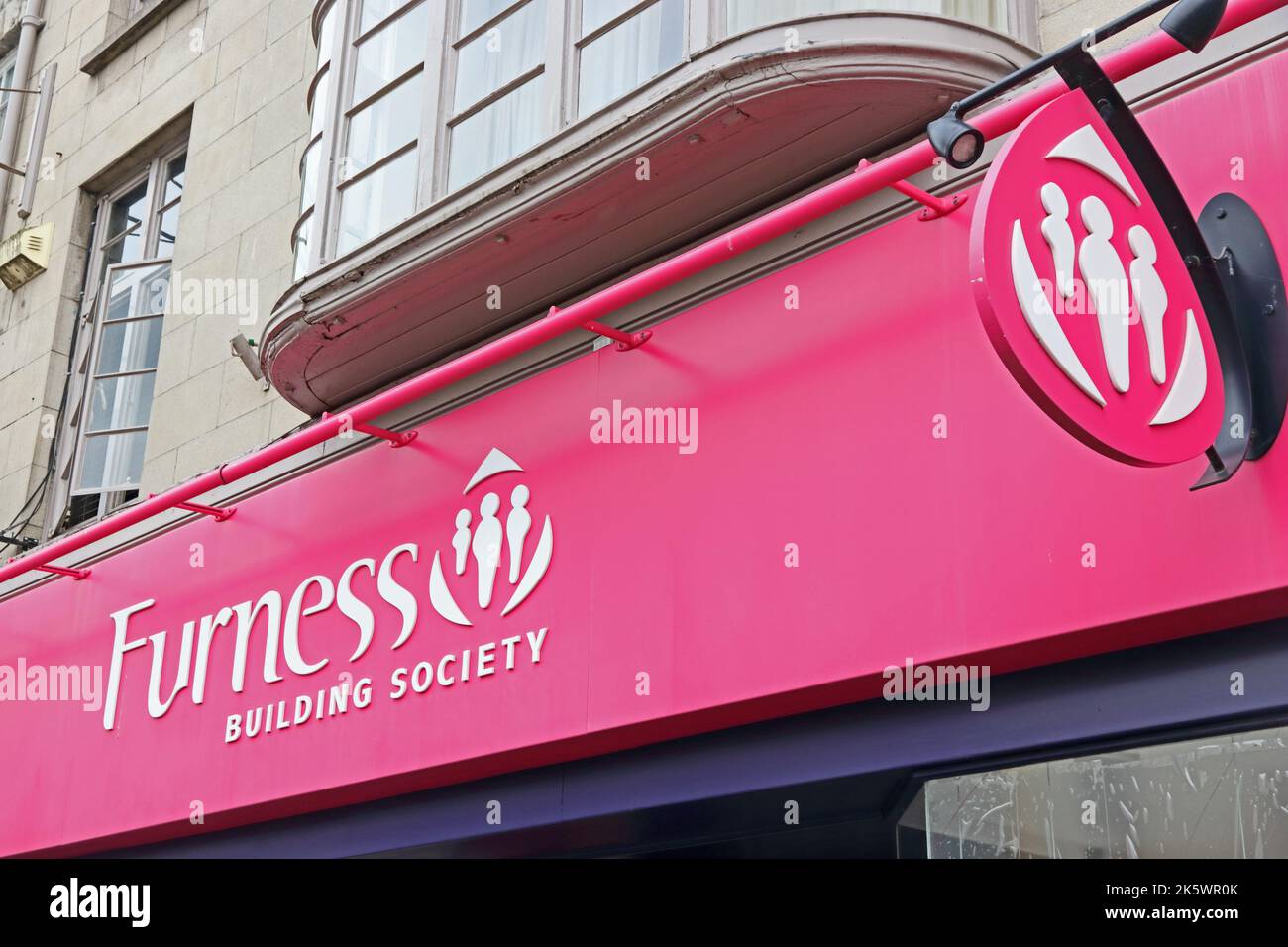 Signs over branch of Furness Building Society, Kendal Stock Photo - Alamy