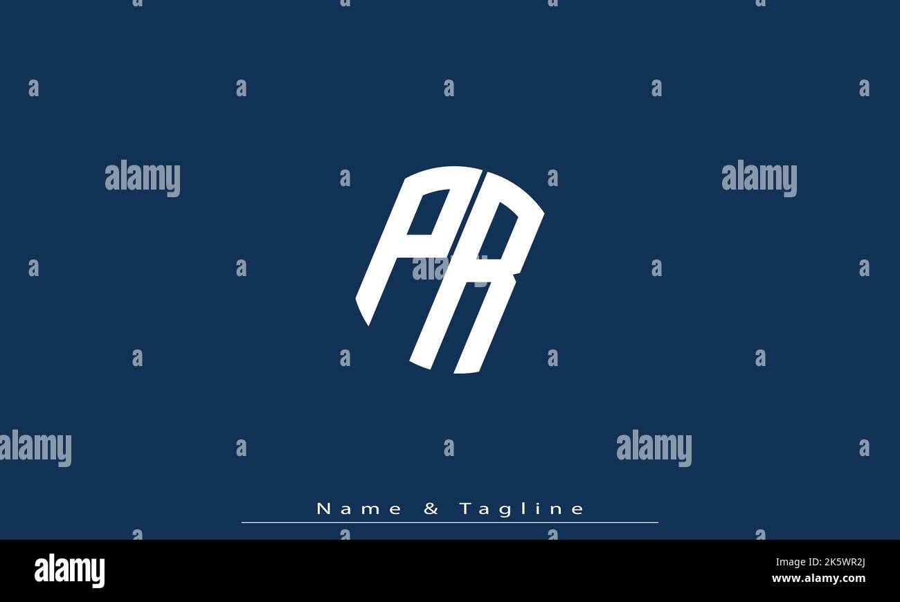 Alphabet letters Initials Monogram logo PR , RP Stock Vector Image ...