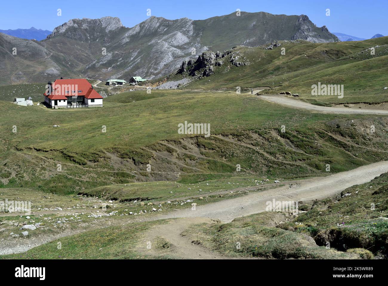 Chalet Real and Hotel Aliva against the backdrop of the Eastern Massif ...