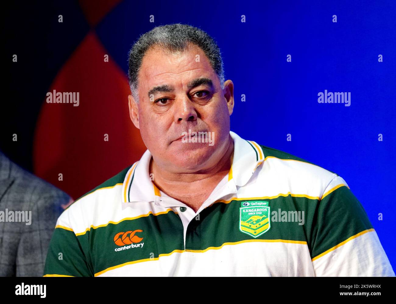 Australia head coach Mal Meninga during the Rugby League World Cup 2021 ...
