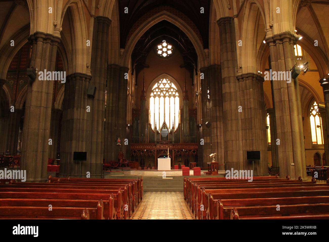 st patrick cathedral in melbourne in australia Stock Photo - Alamy