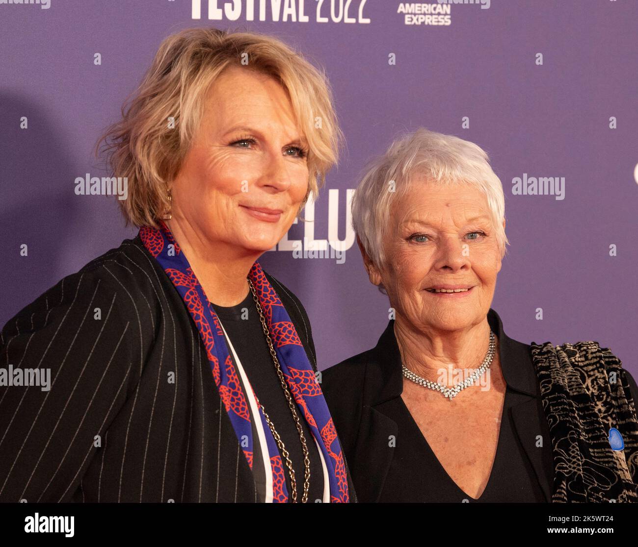 London, UK. 09th Oct, 2022. Jennifer Saunders and Dame Judi Dench ...