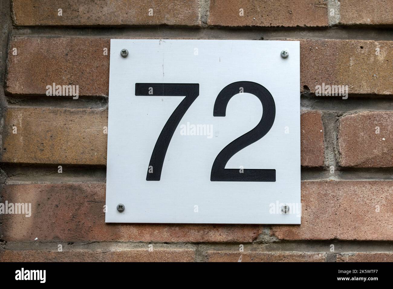 Close Up House Number 72 At Amsterdam The Netherlands 15-9-2022 Stock ...