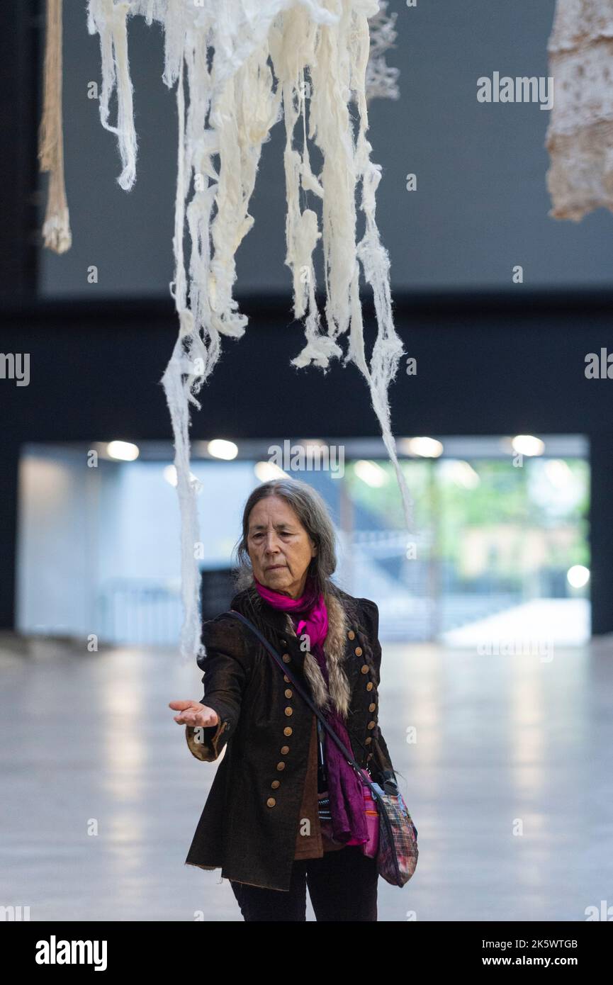London, UK. 10 October 2022. Artist Cecilia Vicuña at the unveiling of ...