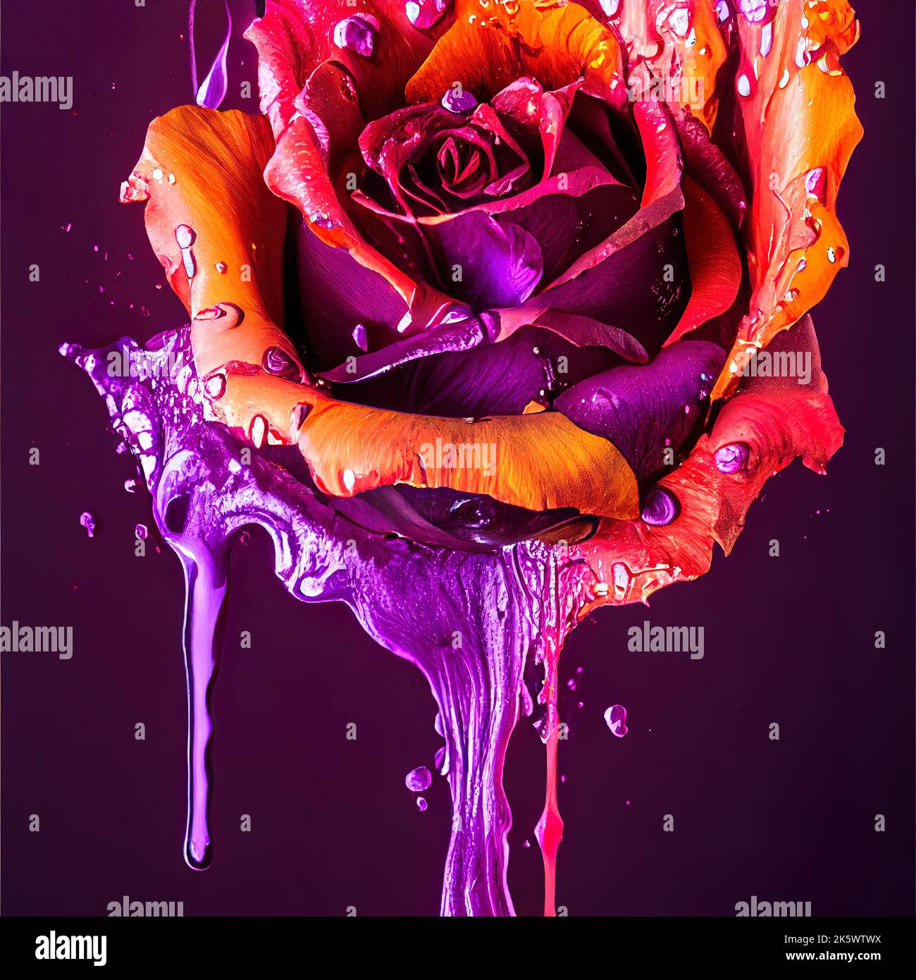 Rose paint hi-res stock photography and images - Alamy