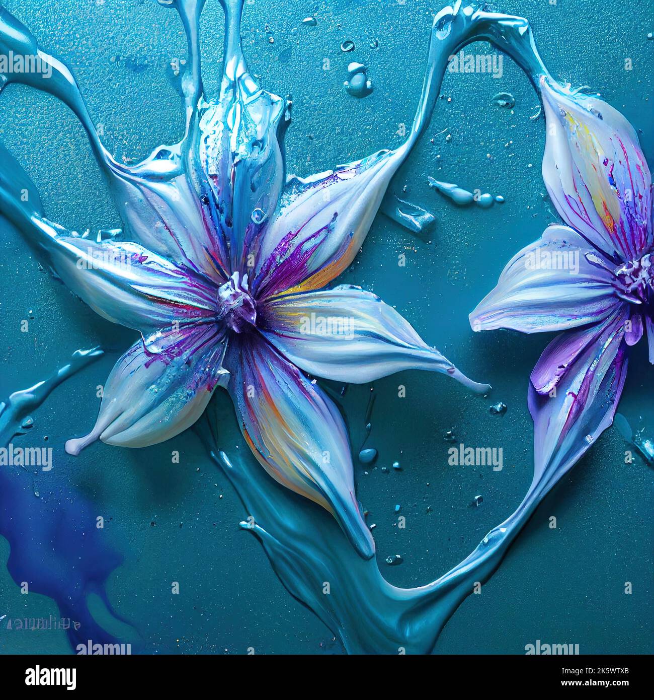 Dripping oil painting hi-res stock photography and images - Alamy