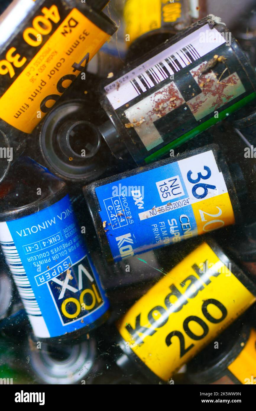 35mm film rolls hi-res stock photography and images - Alamy