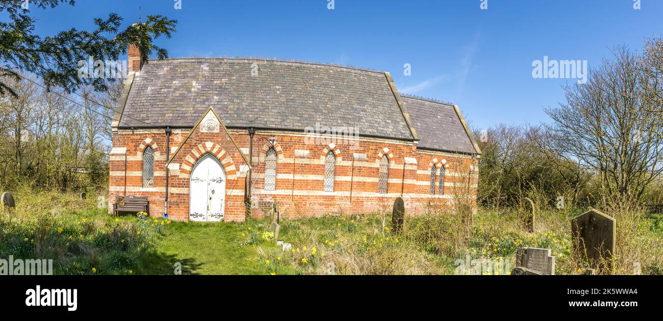 Old Church and overgrown graveyard Stock Photo - Alamy