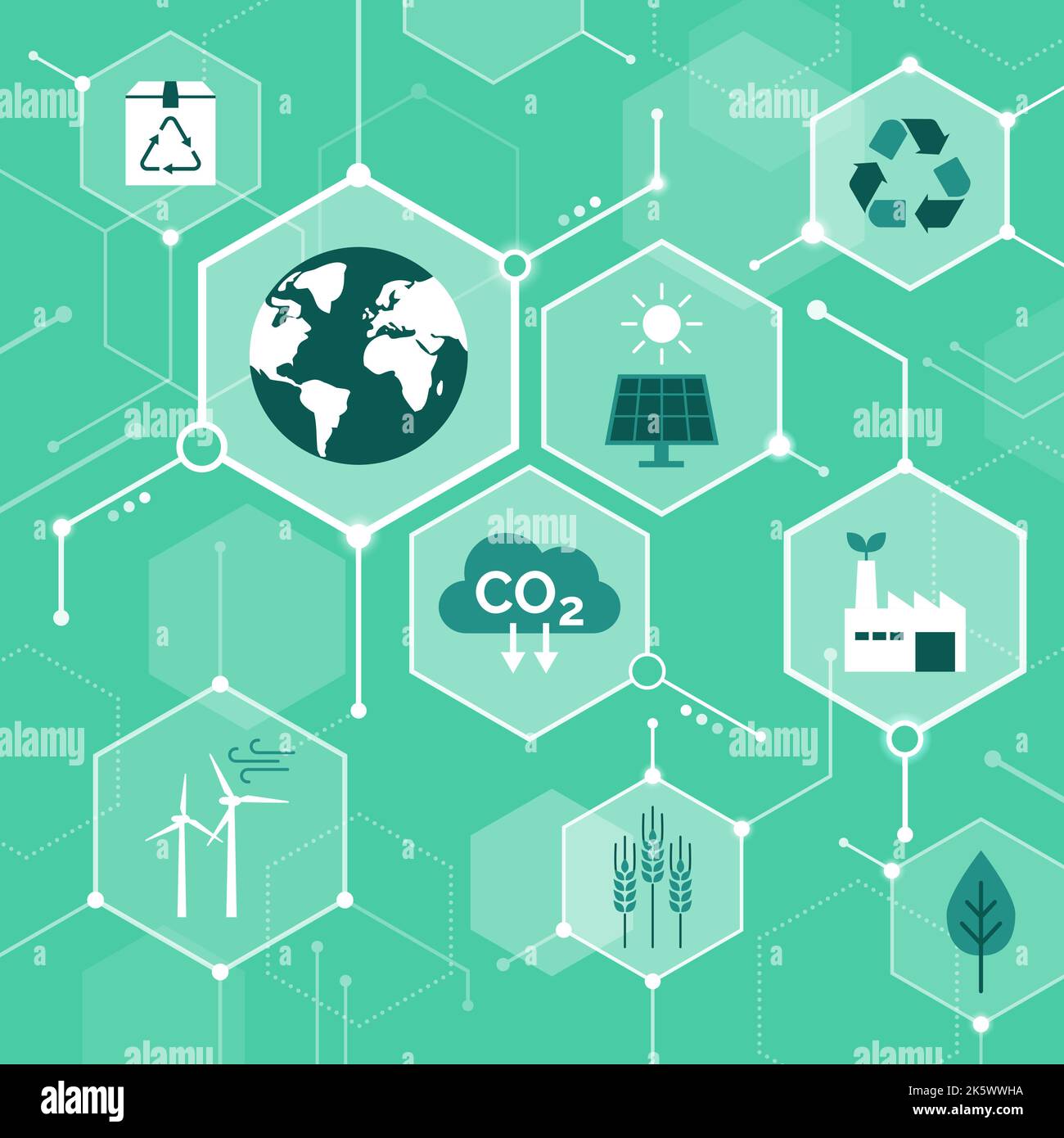 Ecology, sustainability and environmental care, conceptual abstract ...