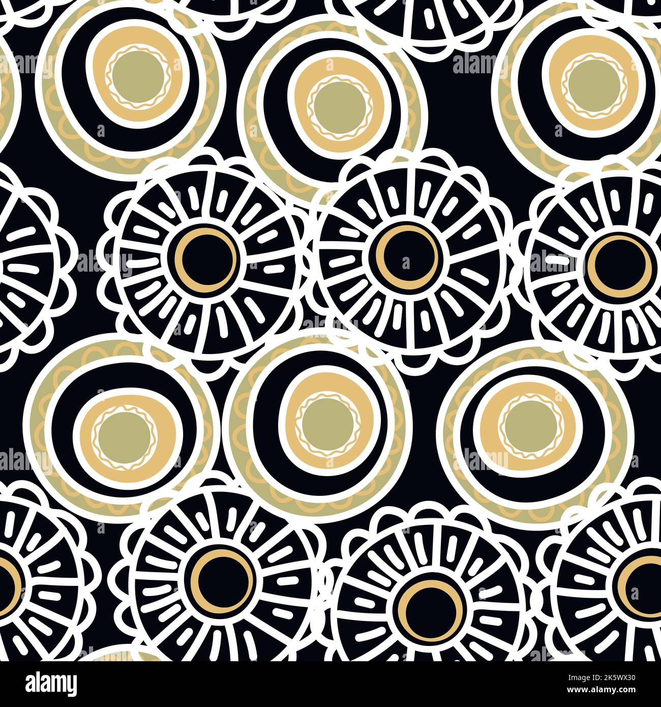 Seamless pattern with geometric aboriginal ornament. Ethnic tribal ...