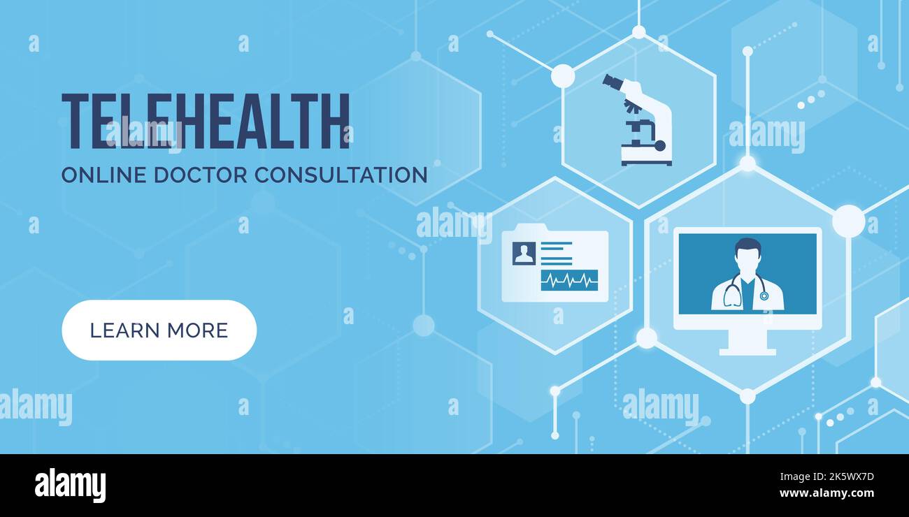 Telehealth, online doctor and innovative medical services abstract ...