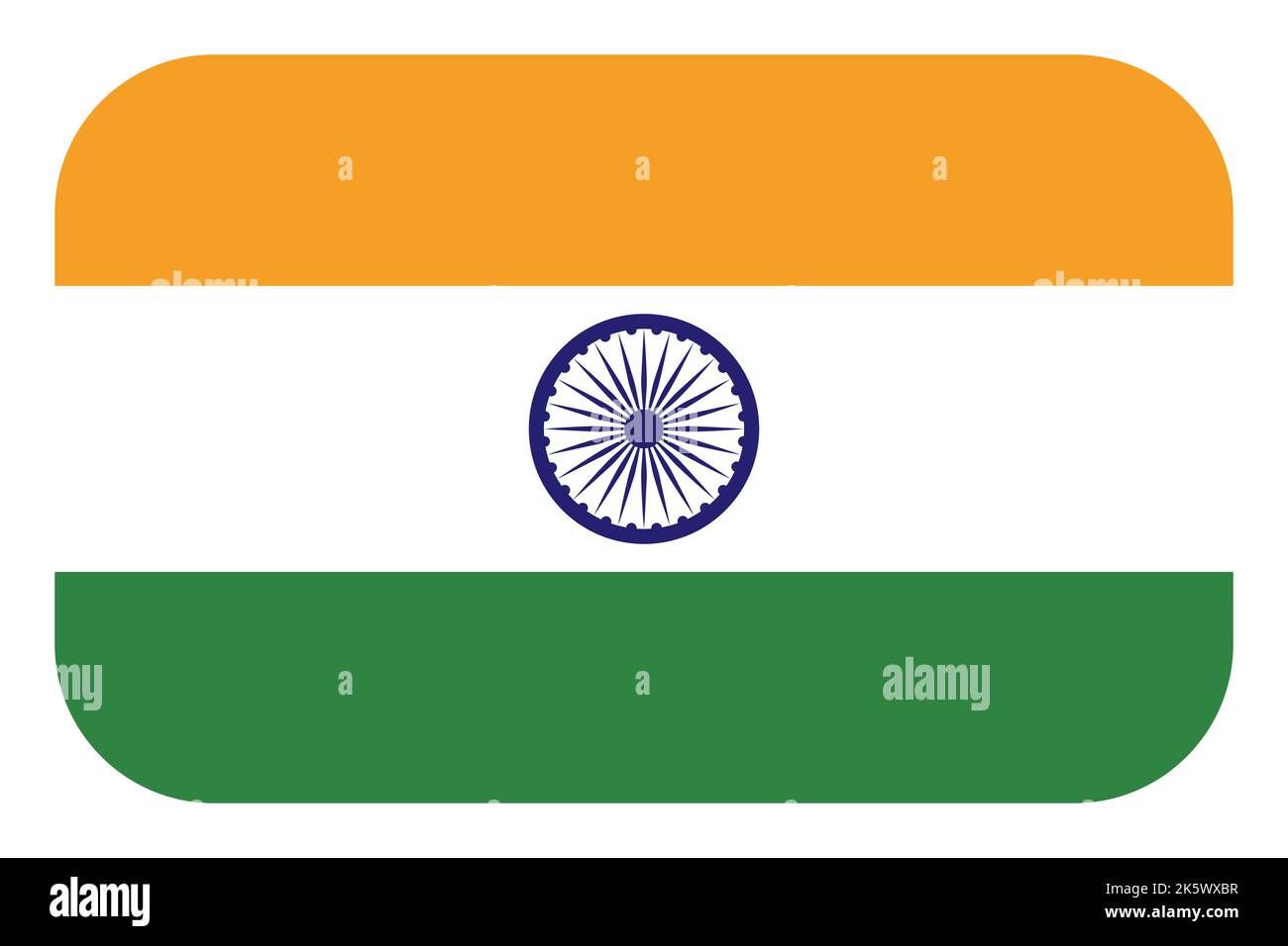 Flag of India. Indian national symbol in official colors. Template icon ...