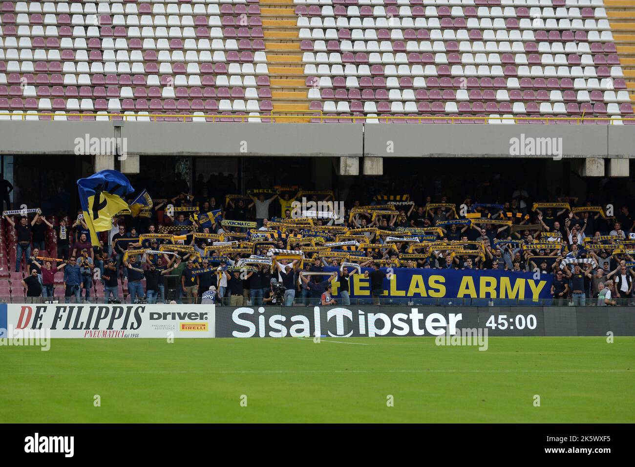 Supporters of Hellas Verona FC during the Serie A match between US ...