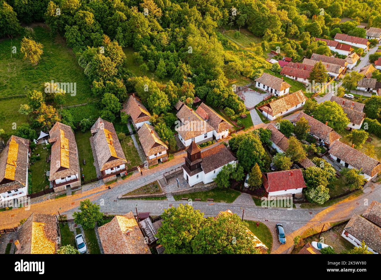 Cute traditional town in hungary which name is Holloko. Hungarian name ...