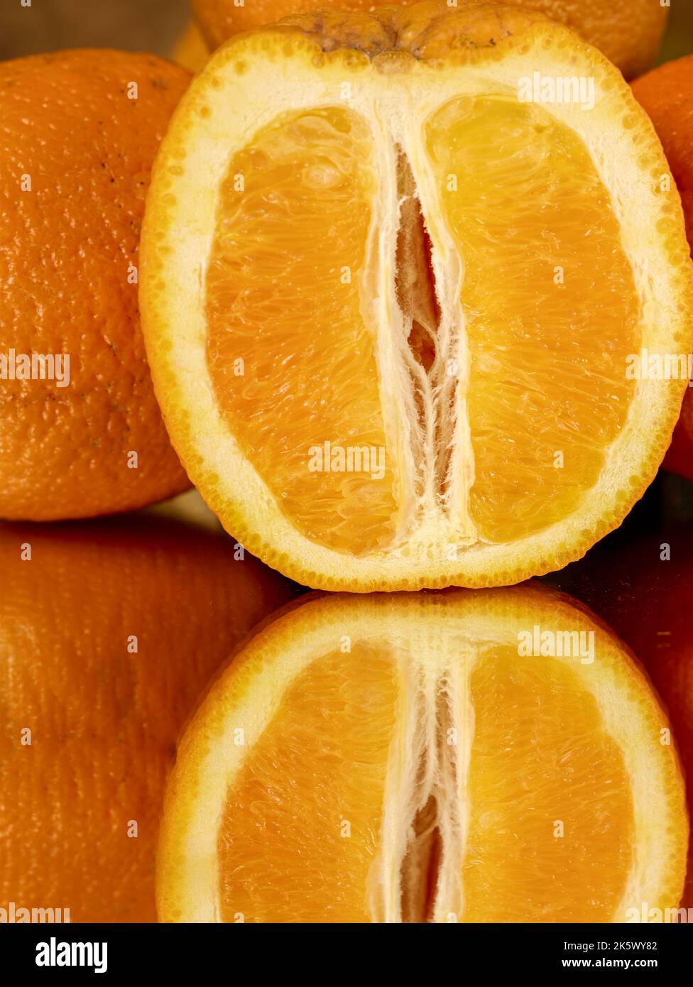 Close up food still-life of sweet oranges Stock Photo - Alamy