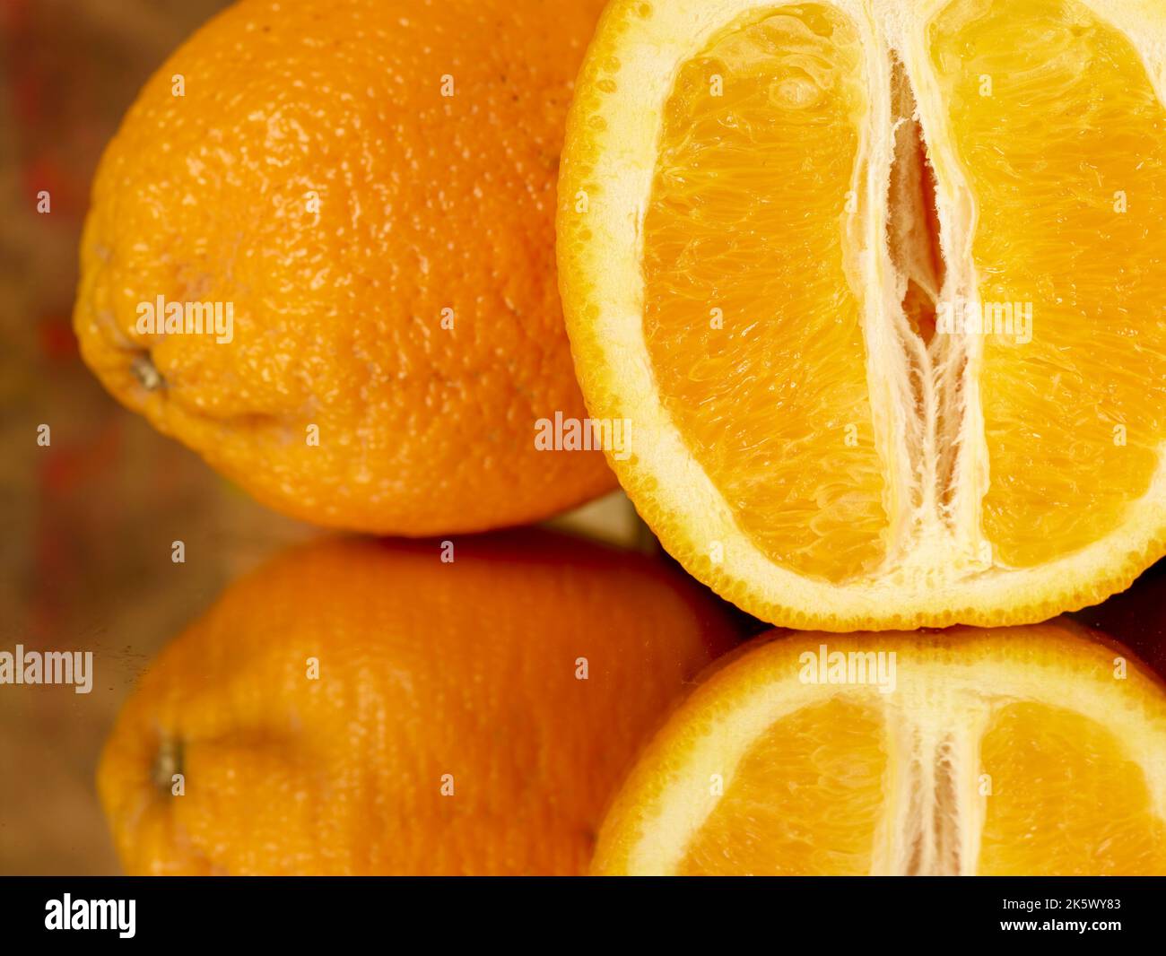 Close up food still-life of sweet oranges Stock Photo - Alamy