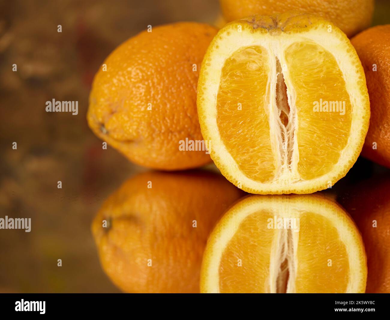 Close up food still-life of sweet oranges Stock Photo - Alamy