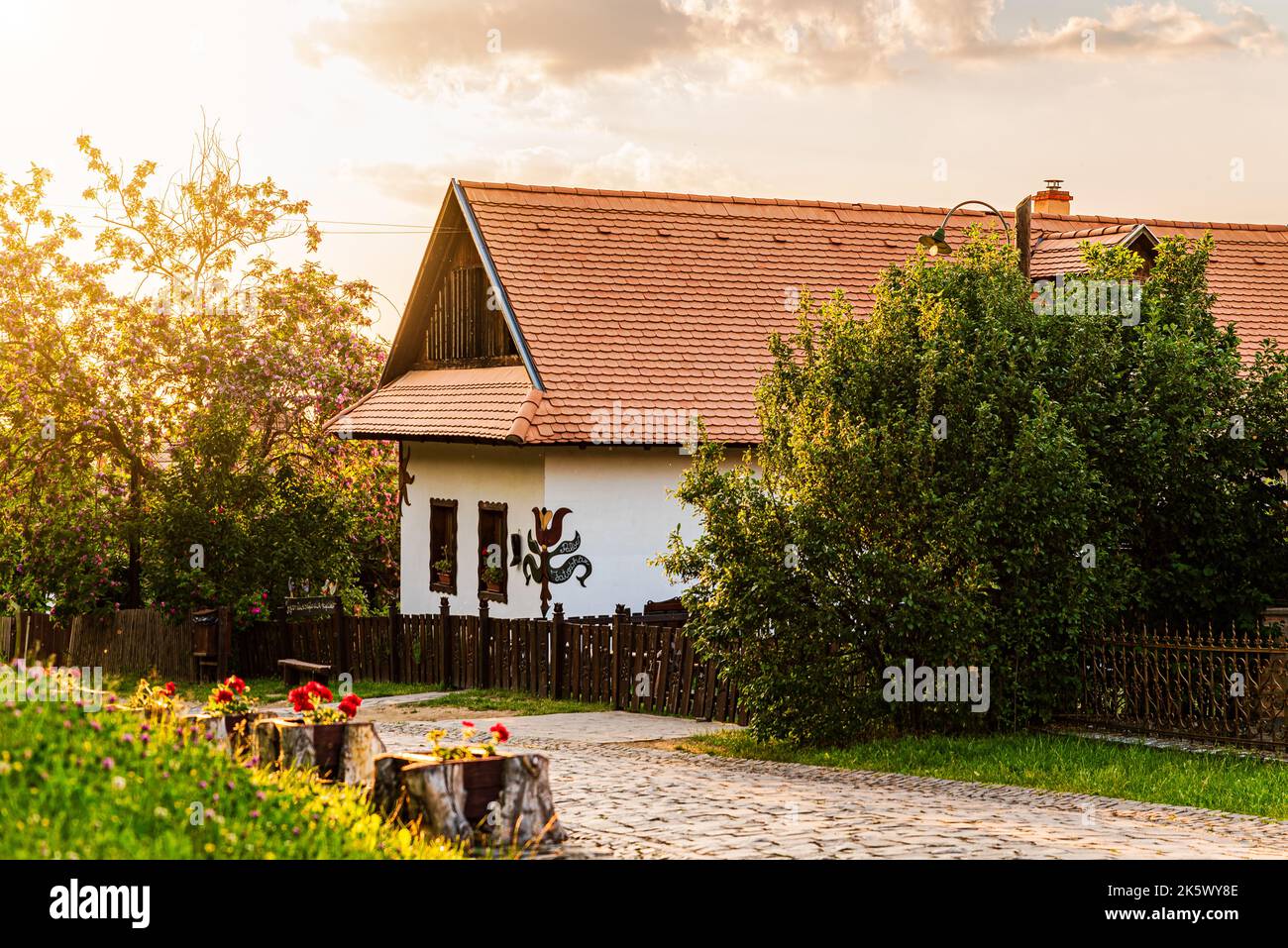 Cute traditional town in hungary which name is Holloko. Hungarian name ...