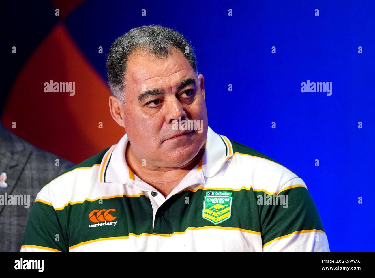 Australia head coach Mal Meninga during the Rugby League World Cup 2021 ...