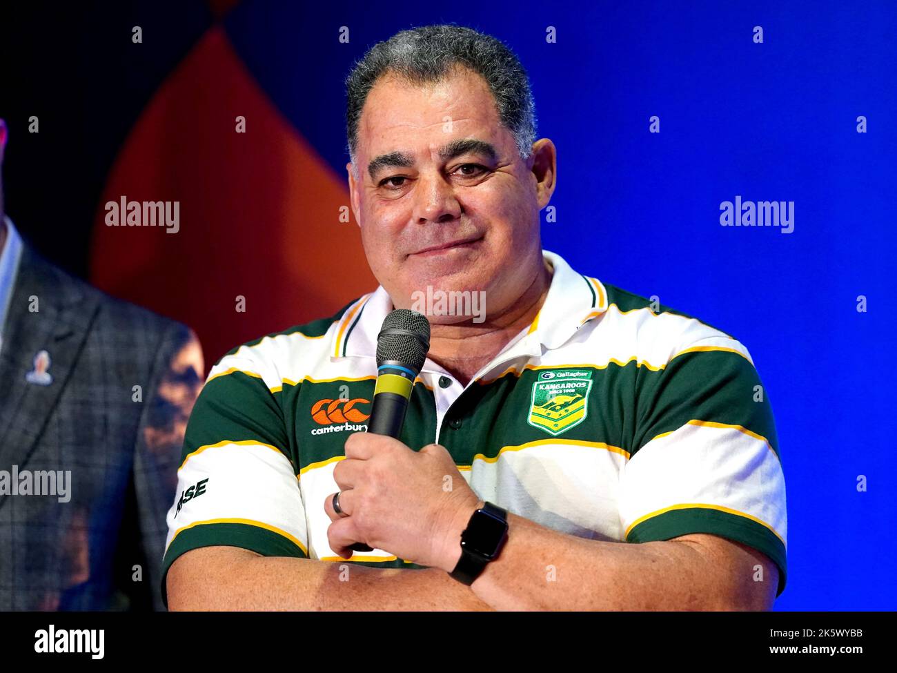 Australia head coach Mal Meninga during the Rugby League World Cup 2021 ...