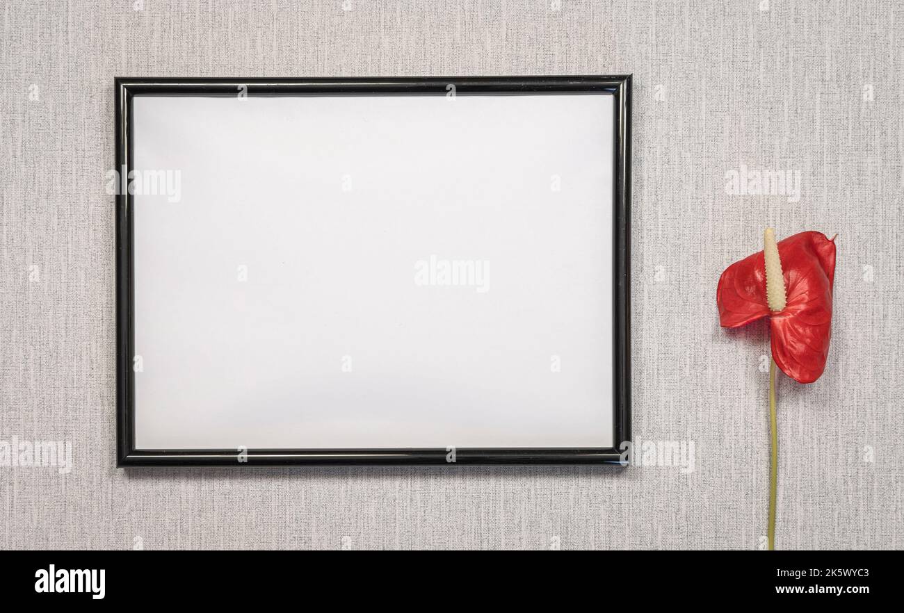 Model of photo frame with empty space for logos, advertising ...