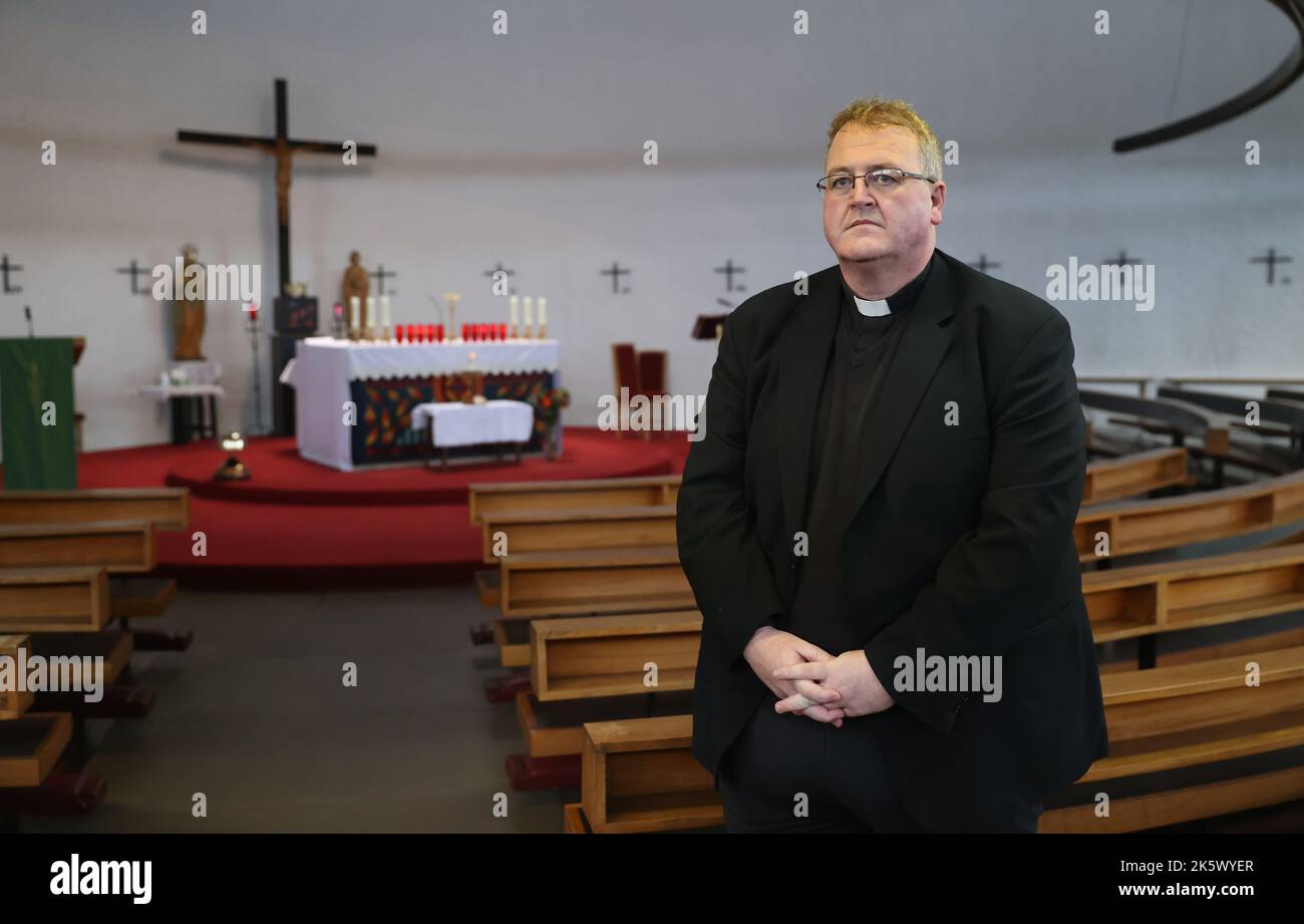 Parish priest Father John Joe Duffy at St Michael's church in the ...