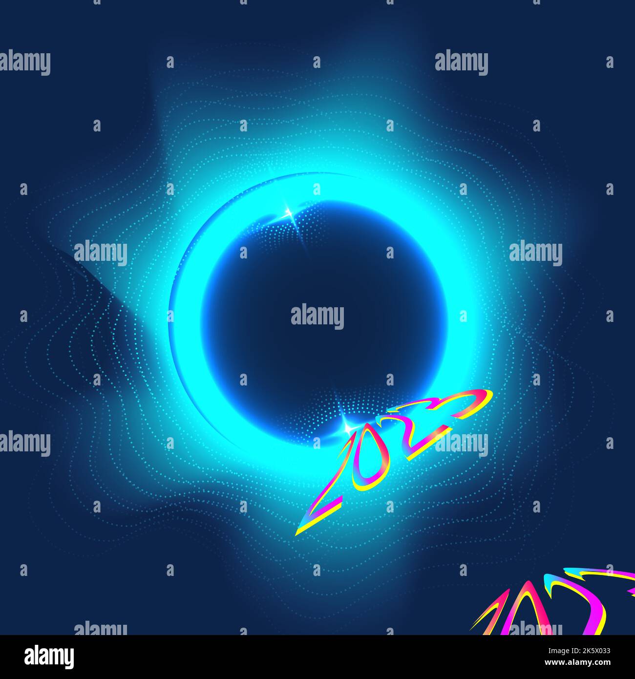 Happy new year season holiday abstract background technology digital ...