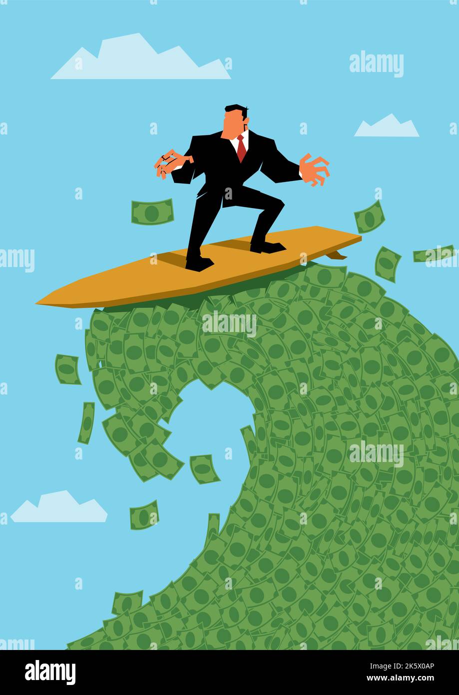 Money wave Stock Vector Images - Alamy