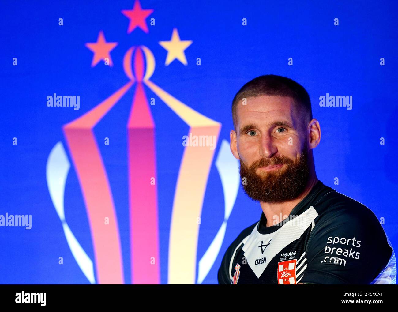 England captain Sam Tomkins during the Rugby League World Cup 2021 ...