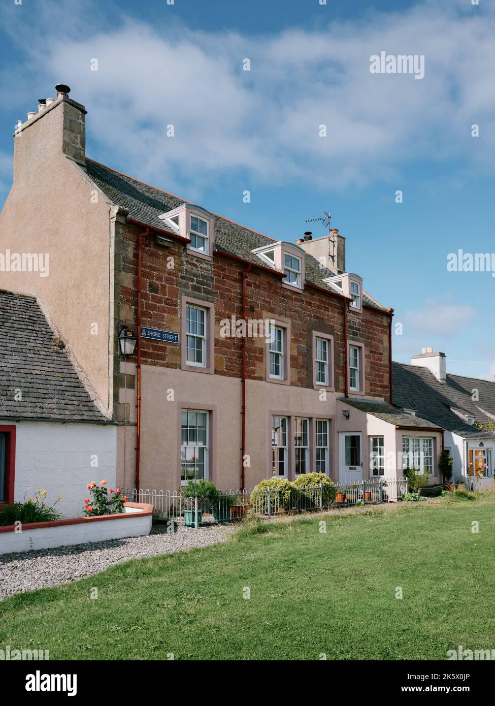 The house and garden architecture of the old town in Cromarty, Black ...
