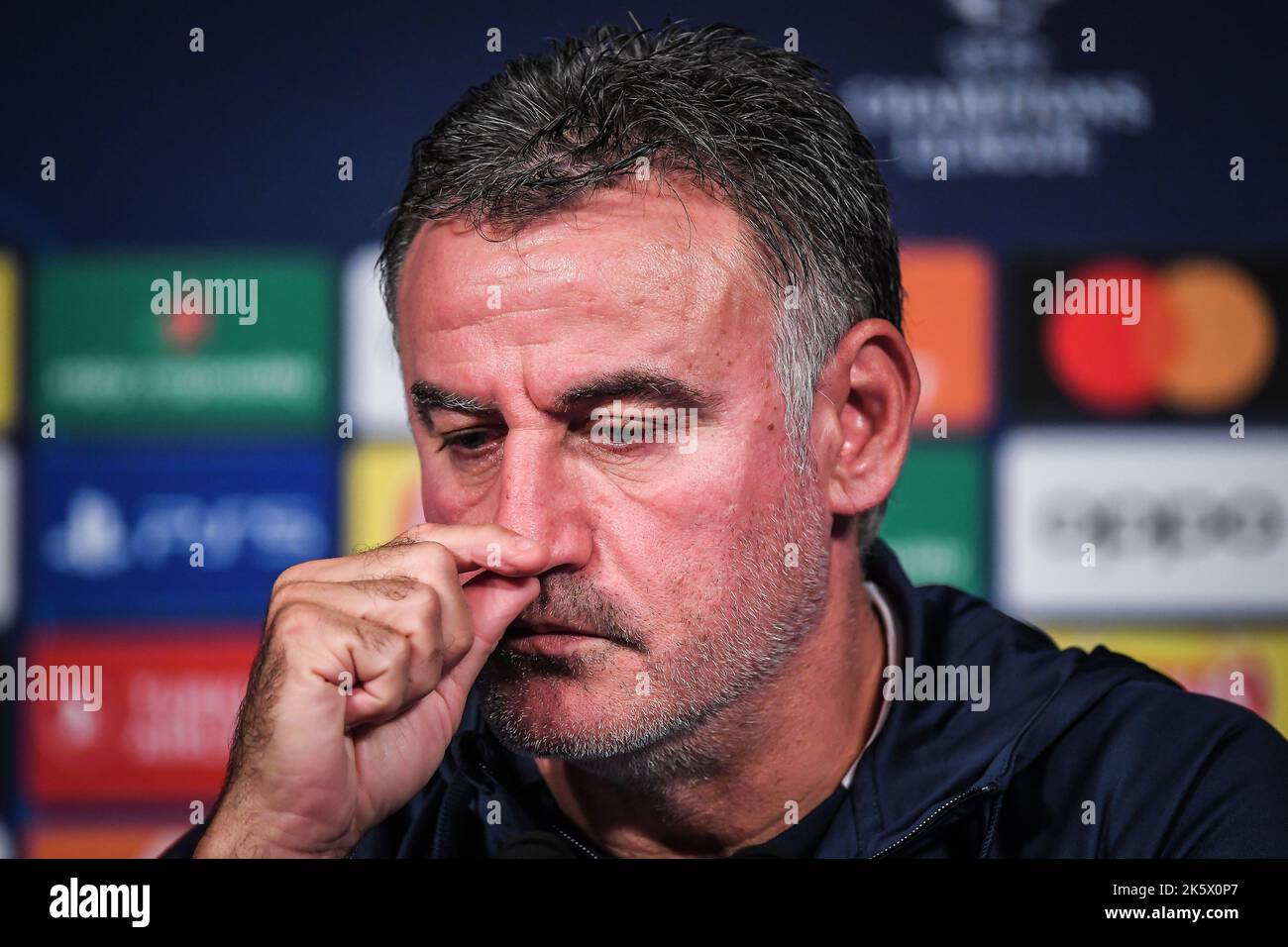 Paris, France, France. 10th Oct, 2022. Christophe GALTIER of PSG during ...