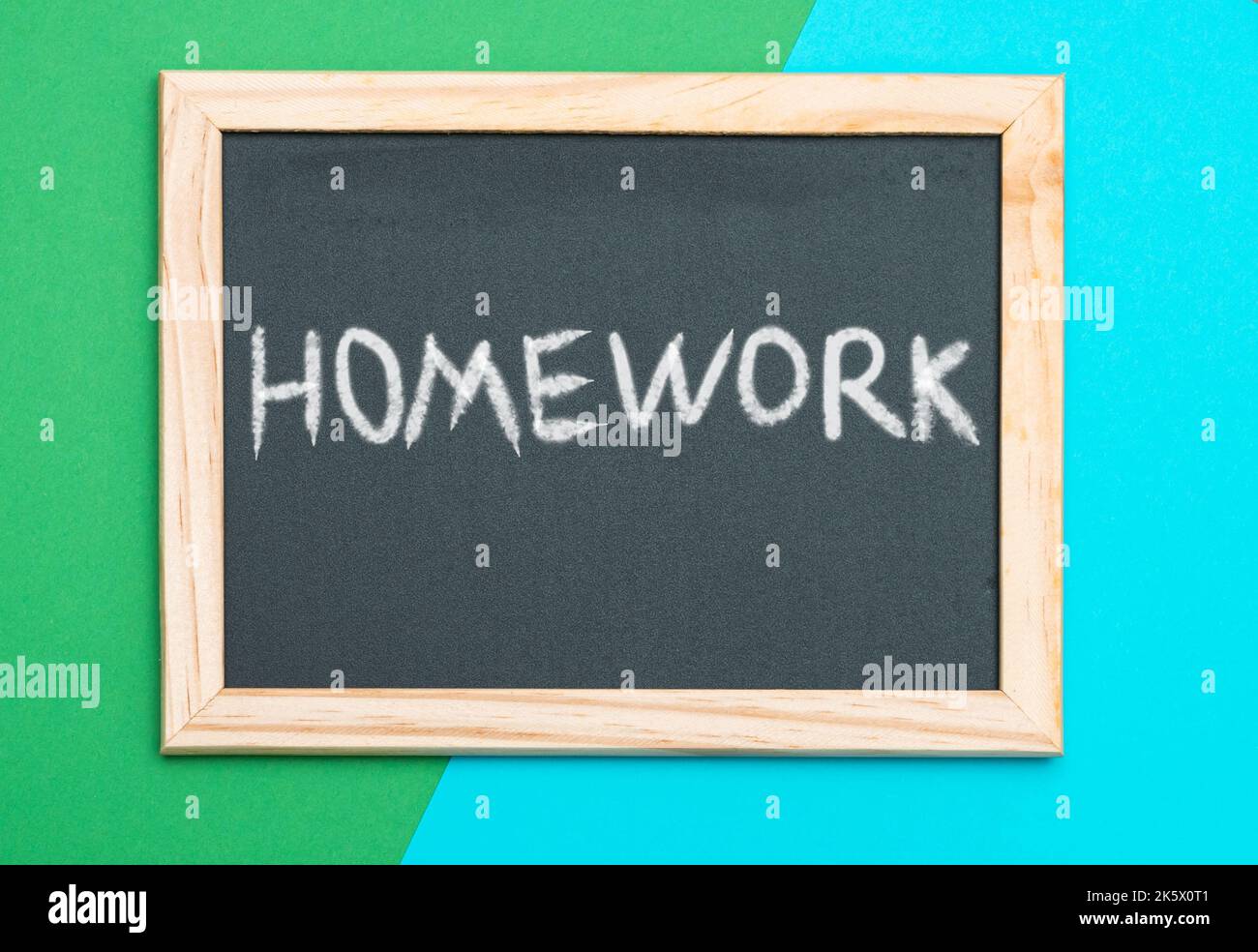 Homework assignment on board hi-res stock photography and images - Alamy