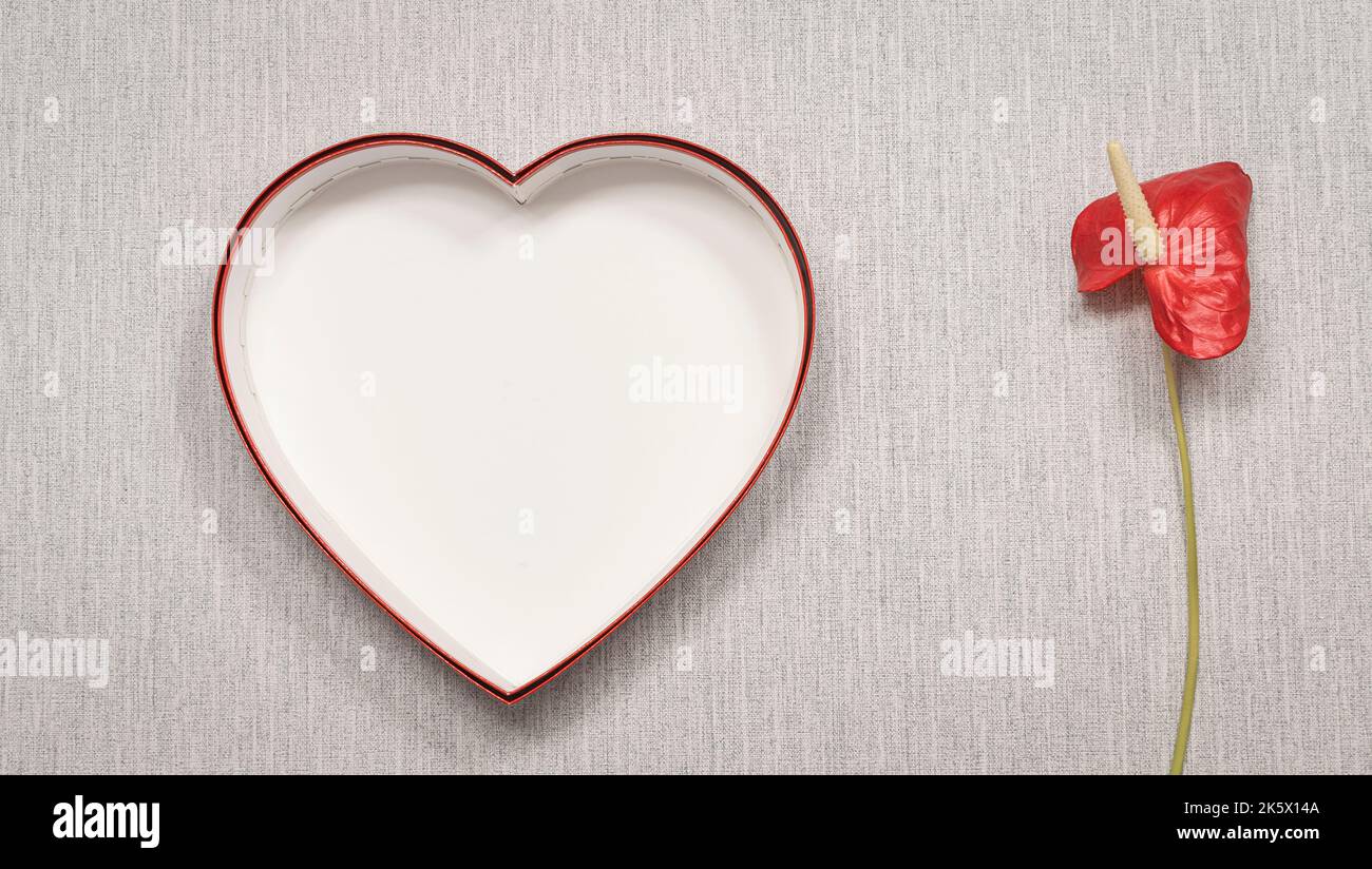 Heart model with empty space for logos, advertising inscription ...