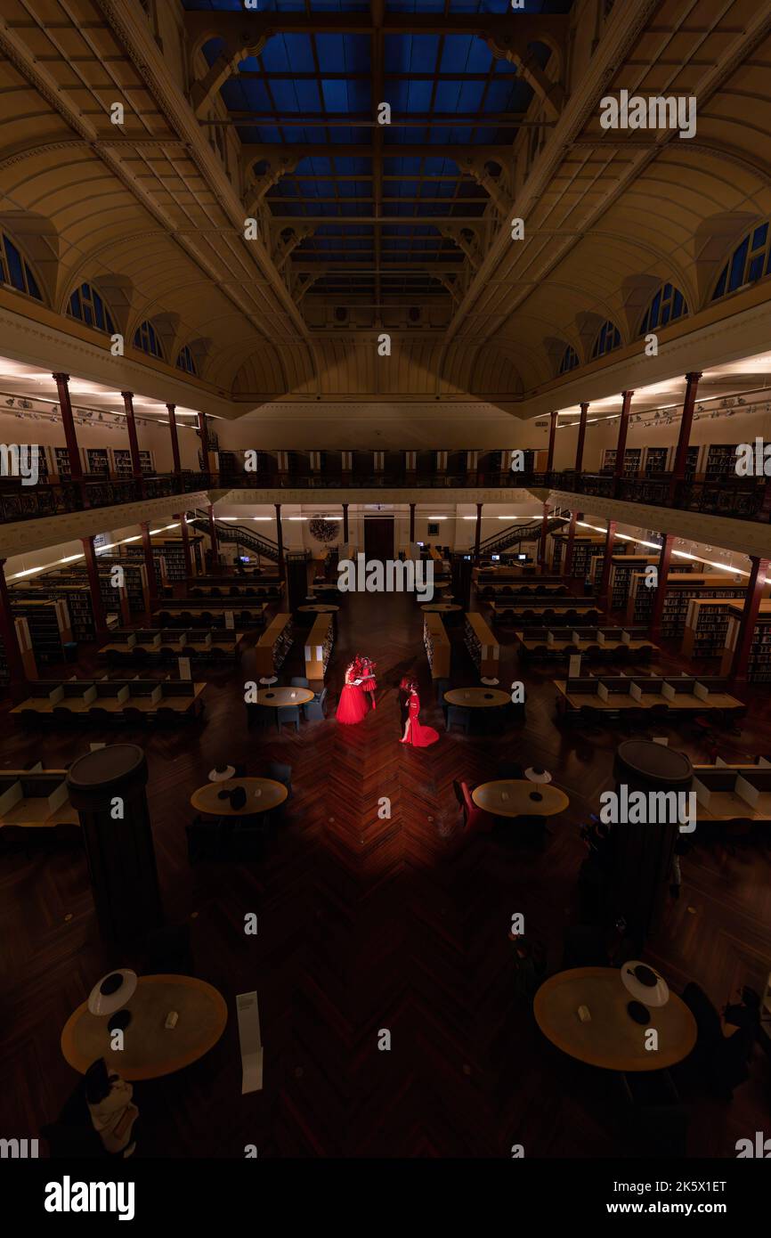 Melbourne, Australia. 10th Oct, 2022. Models dressed in designs by ...