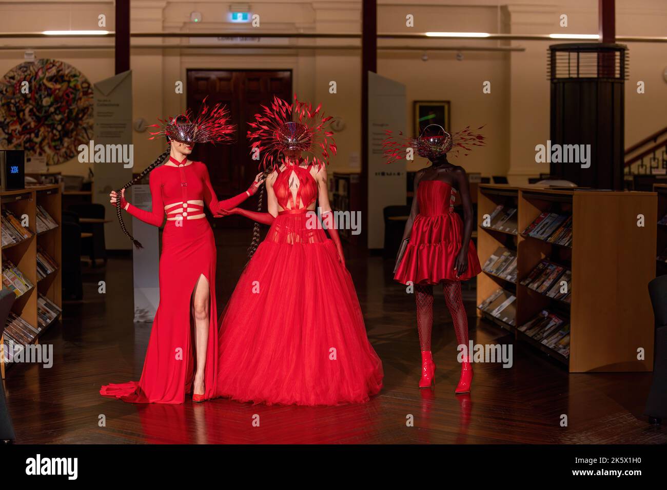 Melbourne, Australia. 10th Oct, 2022. Models dressed in designs by ...