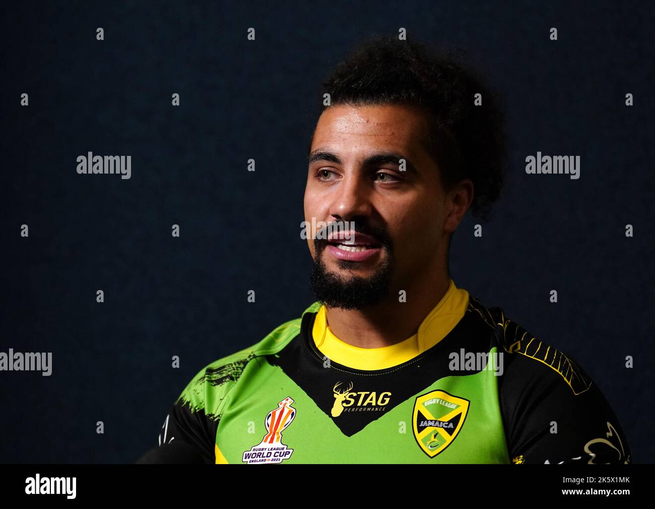 Jamaica captain Ashton Golding during the Rugby League World Cup 2021 ...