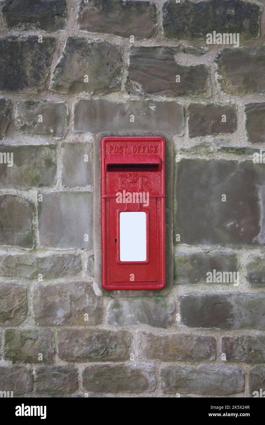 A Wall Mounted British Red Post Box Stock Photo - Alamy