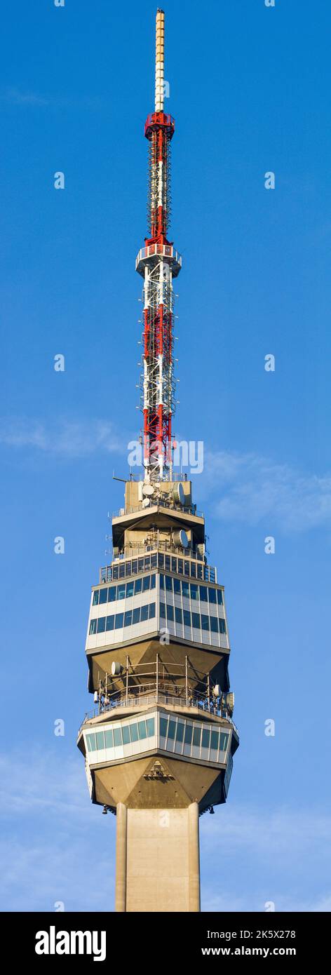The Avala Tower - telecommunications tower on Mount Avala, Belgrade ...