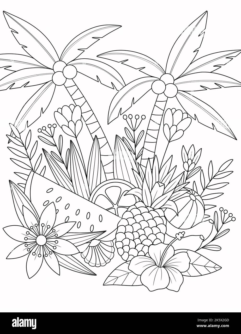 Vegetables coloring pages hi-res stock photography and images - Alamy