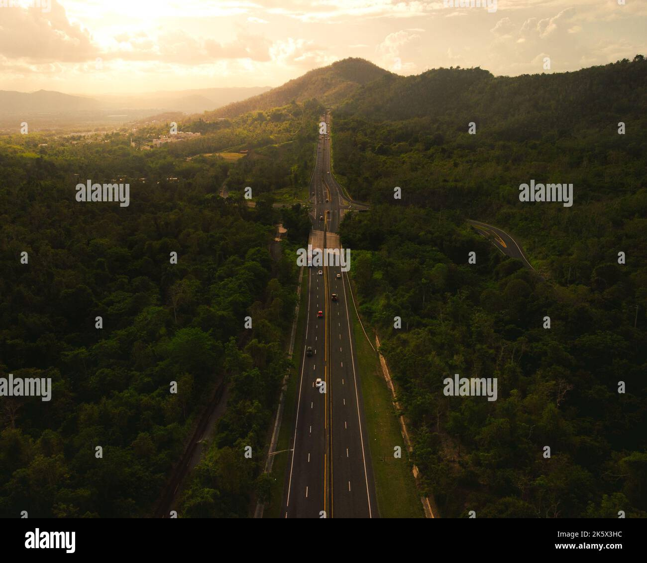 Aerial shoot highway road in hi-res stock photography and images - Alamy