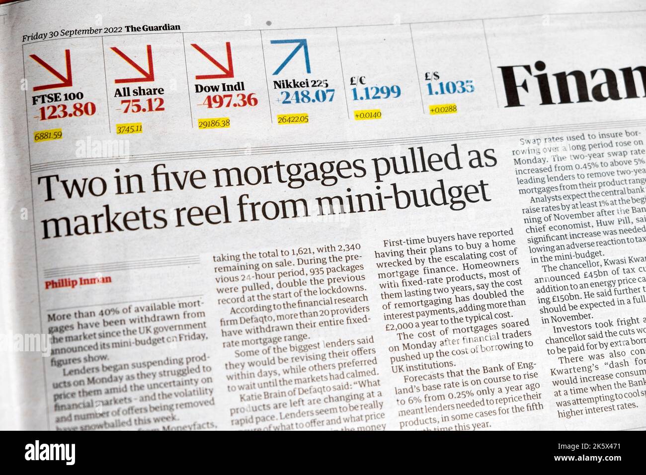 'Two in five mortgages pulled as markets reel from mini-budget ...