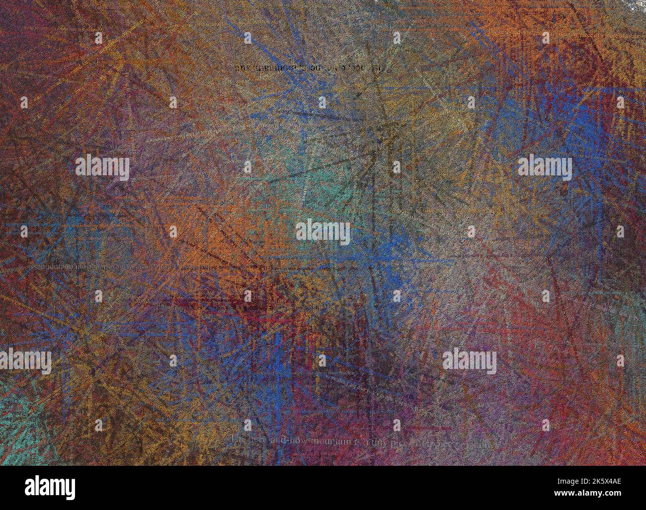 Abstract pattern of intersecting lines and words. 3D rendering Stock ...
