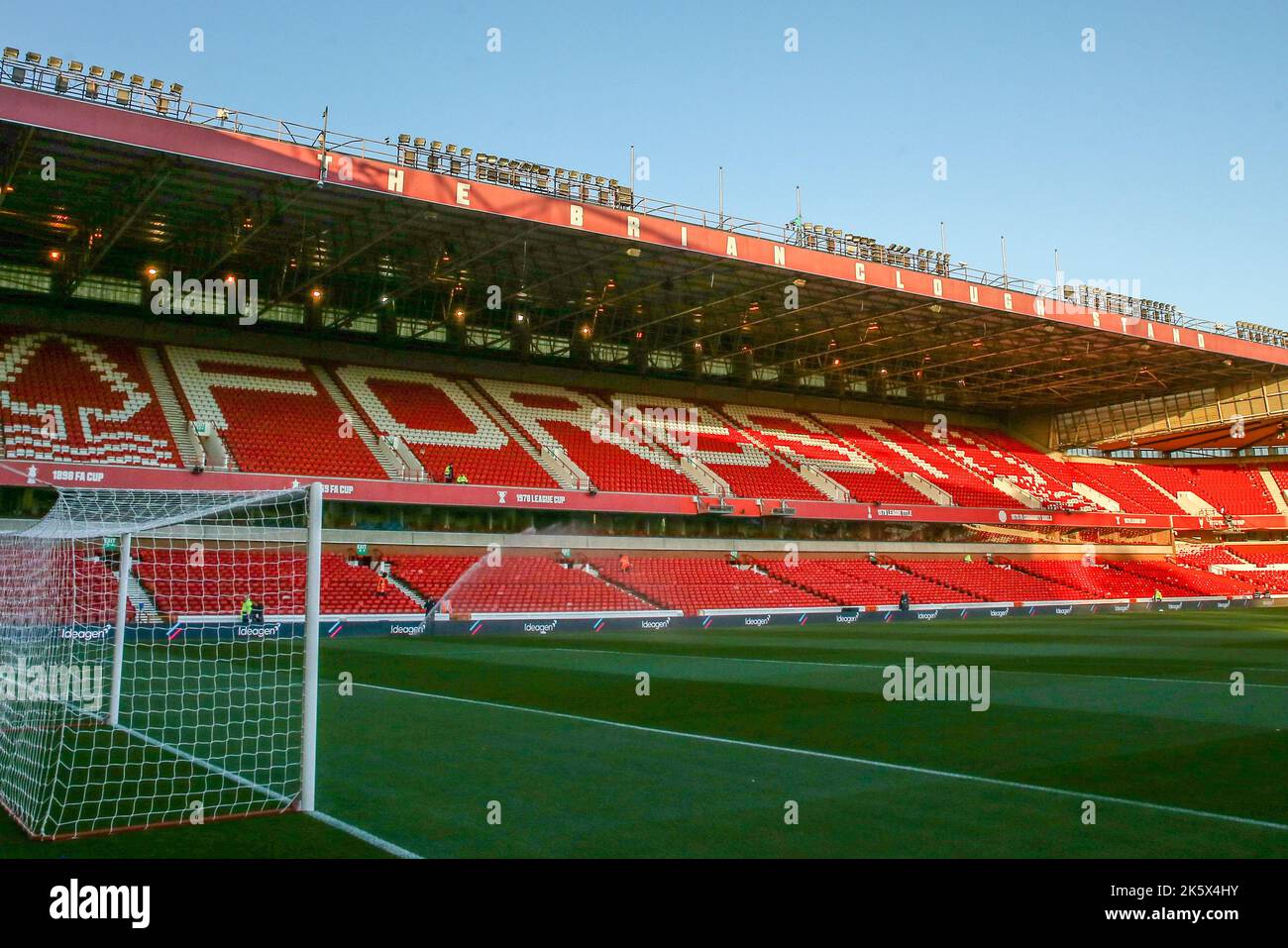 The Brian Clough Stand during the Premier League match Nottingham ...